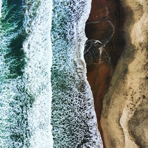 Ocean Print Download, Aerial Ocean Print, Modern Ocean Printable, Wall ...