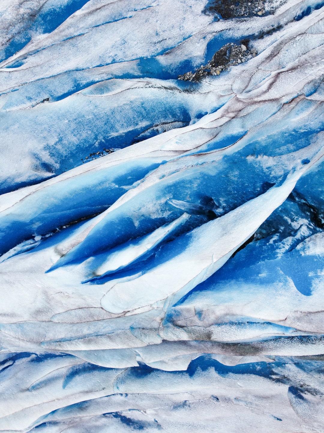 Glacier Print Download, Aerial Glacier Print, Modern Glacier Printable ...