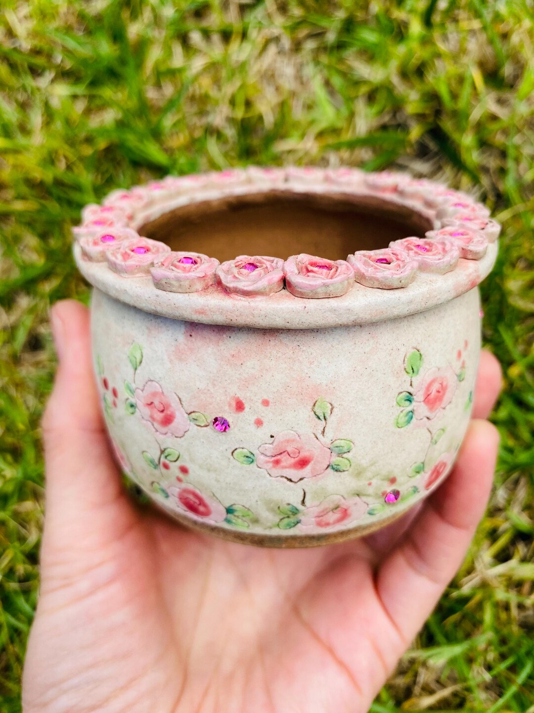 Taozi Handmade Hand-painted Succulent Planter Pot - Etsy