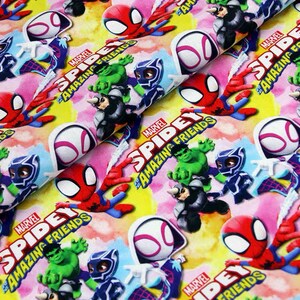 Cute Cartoon Spidey Cotton, Diy Sewing Fabric by Half Yard - Etsy