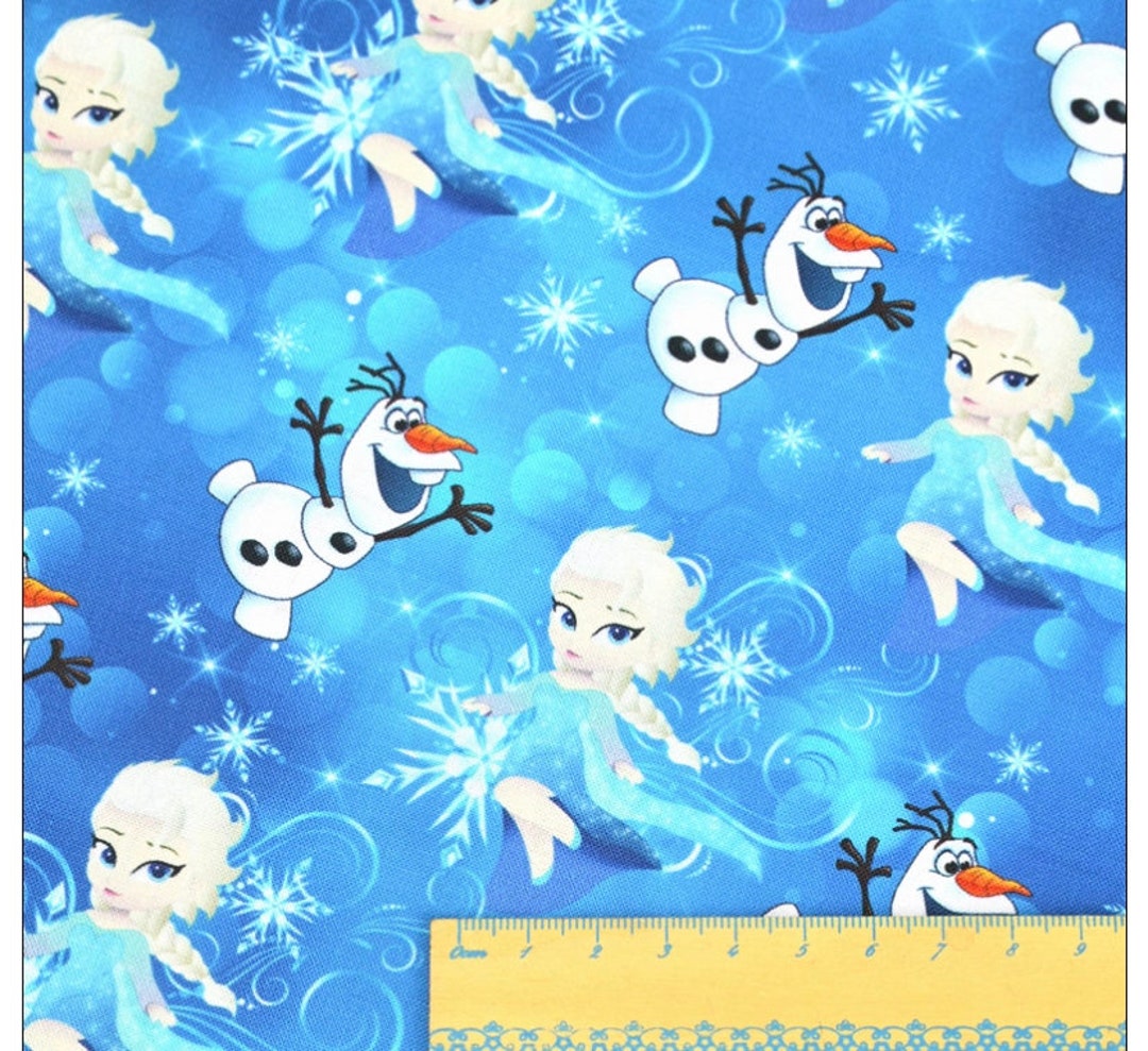 Cute Cartoon Frozen Cotton, Diy Sewing Fabric - Etsy