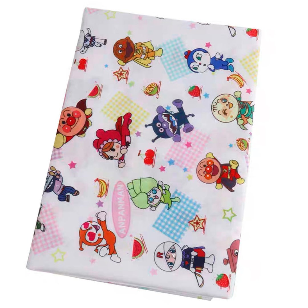 Cute Cartoon Anpanman Polyester Cotton , Diy Sewing Fabric - Etsy