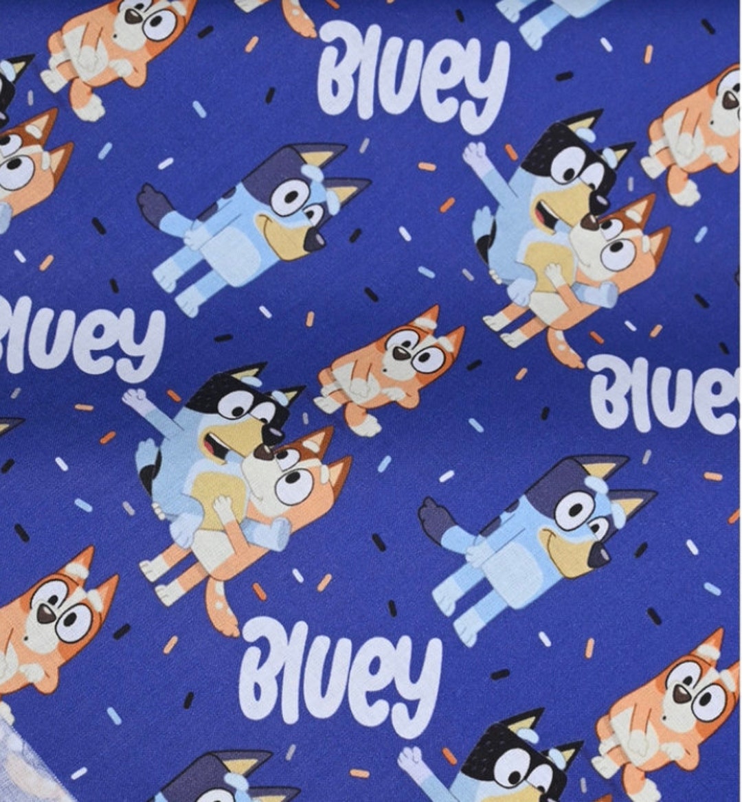 Cute Cartoon Bluey Cotton, Diy Sewing Fabric by Half Yard - Etsy Canada
