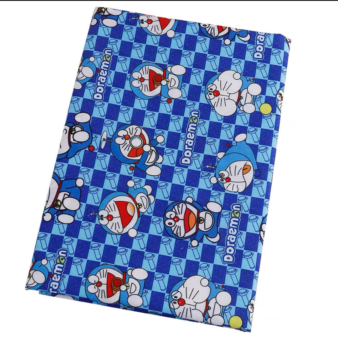 Cute Cartoon Doraemon Cotton, Diy Sewing Fabric - Etsy