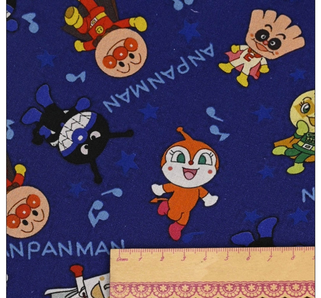 Cute Cartoon Anpanman Cotton, Diy Sewing Fabric by Half Yard - Etsy