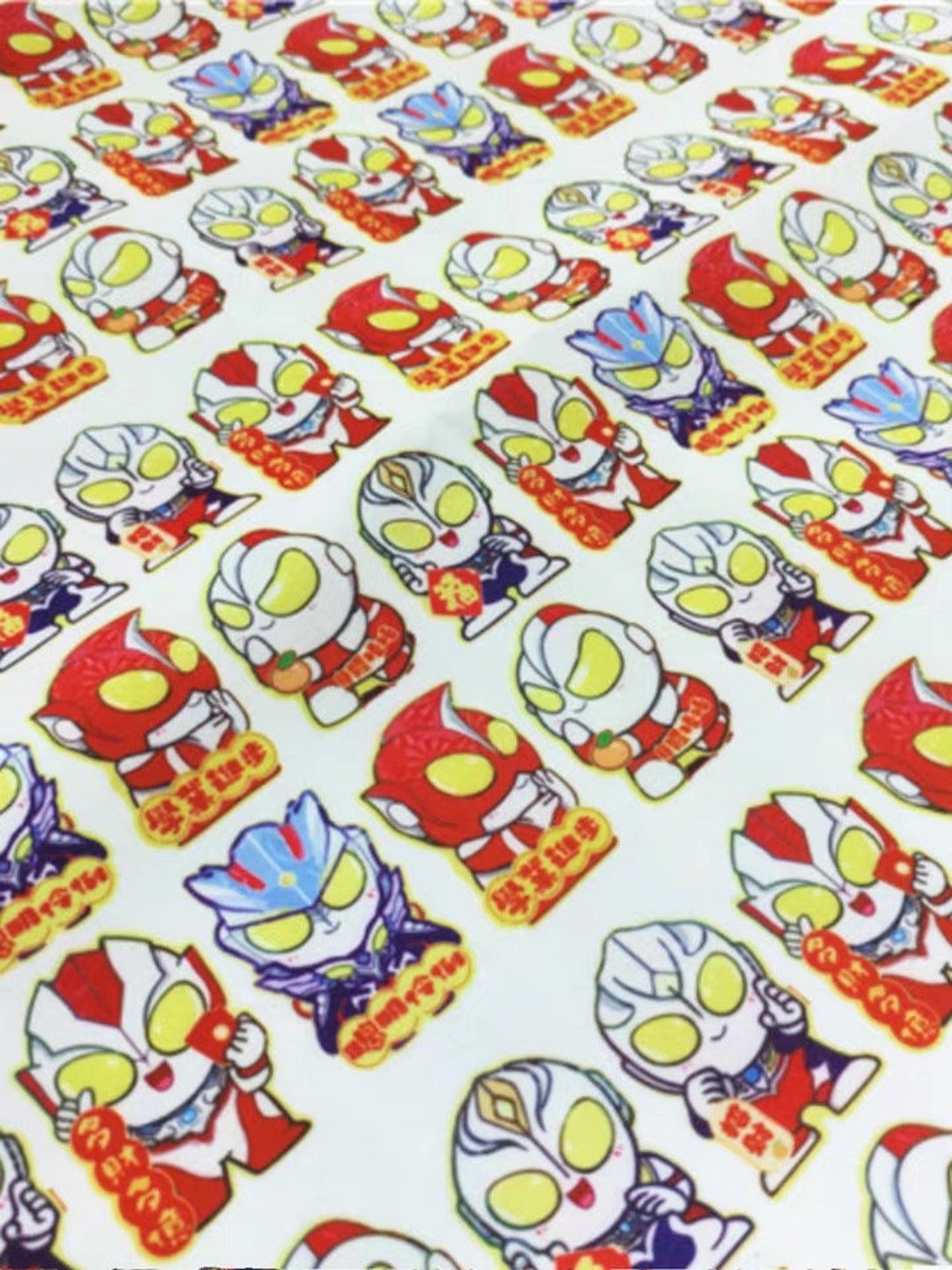 Cute Cartoon Ultraman Khaki Twill Fabric DIY - Etsy