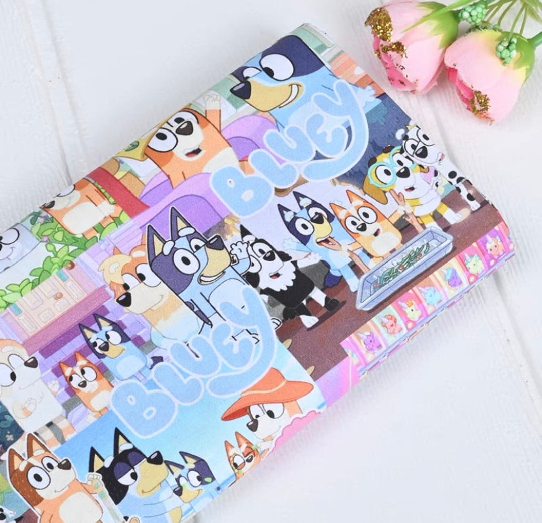 Cute Cartoon Bluey Cotton, Diy Sewing Fabric by Half Yard - Etsy