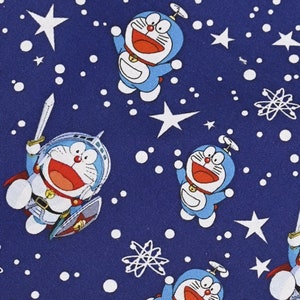 Cute Cartoon Doraemon Cotton, Diy Sewing Fabric by Half Yard - Etsy