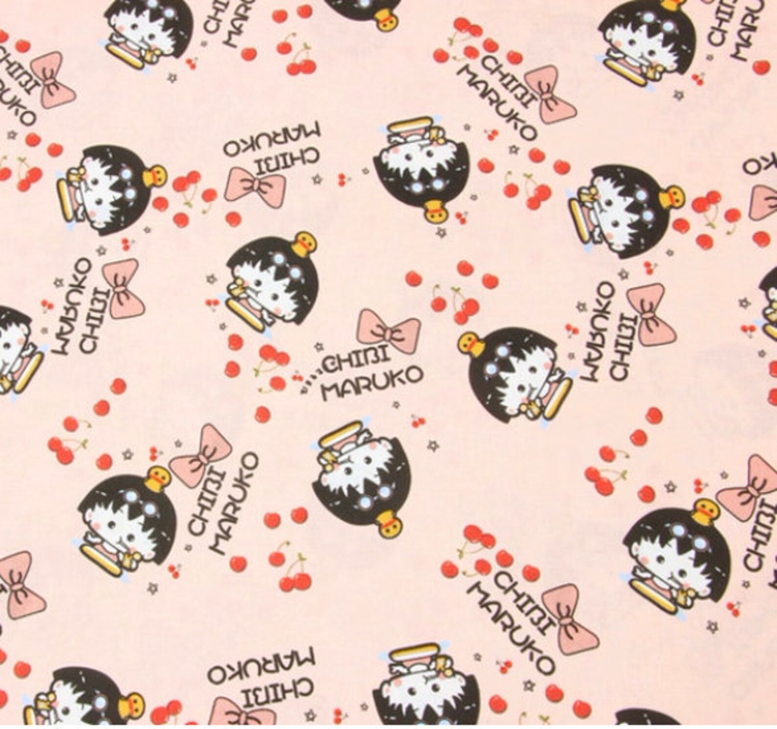 Cute Cartoon Chibi Maruko Cotton, Diy Sewing Fabric by Half Yard - Etsy