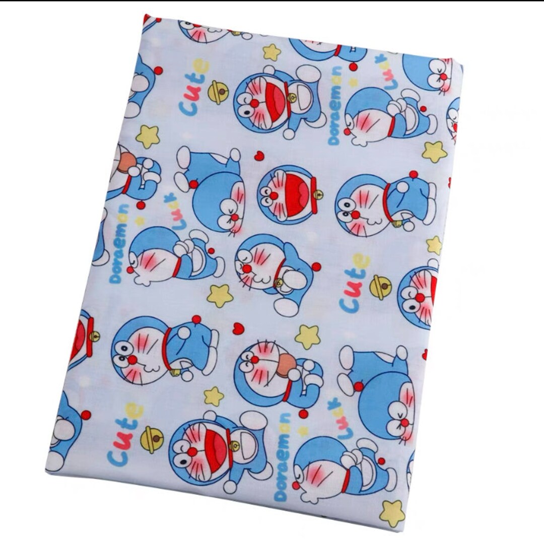 Cute Cartoon Doraemon Cotton, Diy Sewing Fabric - Etsy