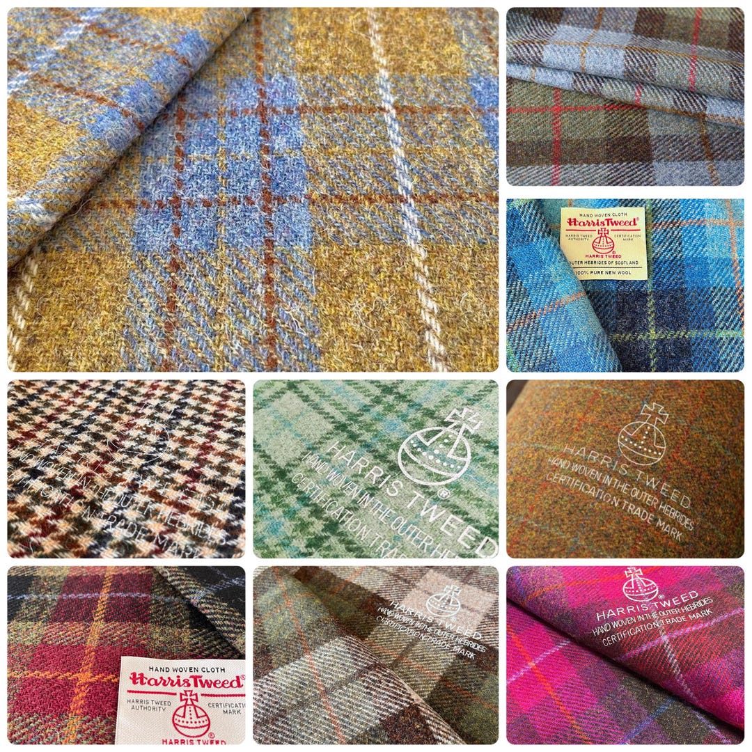 Harris Tweed Fabric Width 150cm – 100% Virgin Wool Handwoven in ...