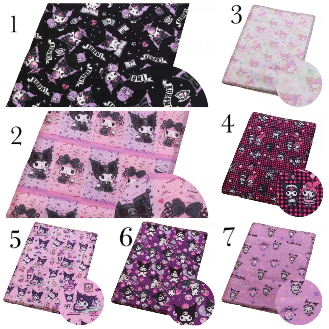 Cute Kuro Mi Melody Polyester Cotton, Diy Sewing Fabric - Etsy