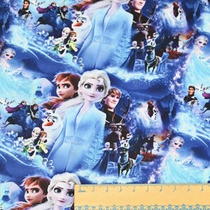 Cute Cartoon Frozen Cotton, Diy Sewing Fabric - Etsy
