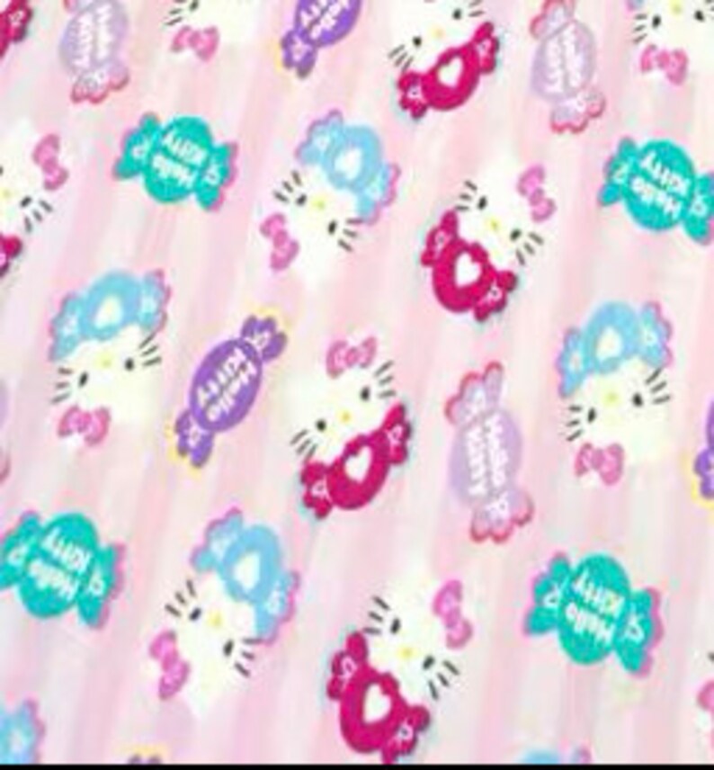 Cute Cartoon Kitty Cotton, Diy Sewing Fabric by Half Yard - Etsy