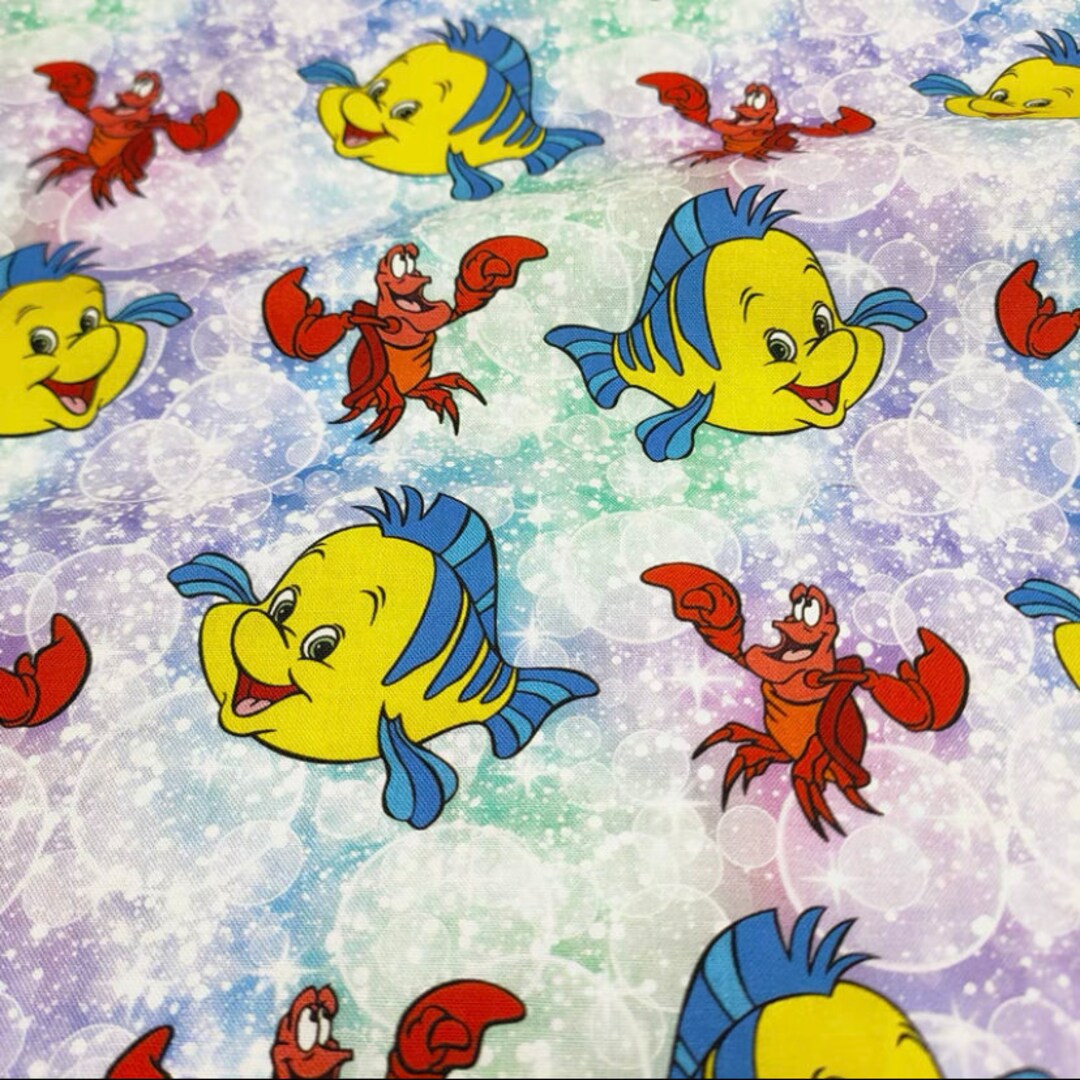 Cute Cartoon Priness Ariel Cotton, Diy Sewing Fabric - Etsy