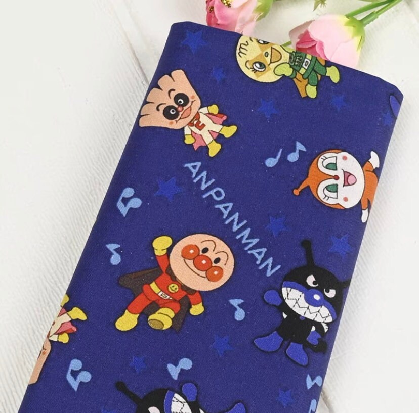 Cute Cartoon Doraemon Cotton, Diy Sewing Fabric by Half Yard - Etsy