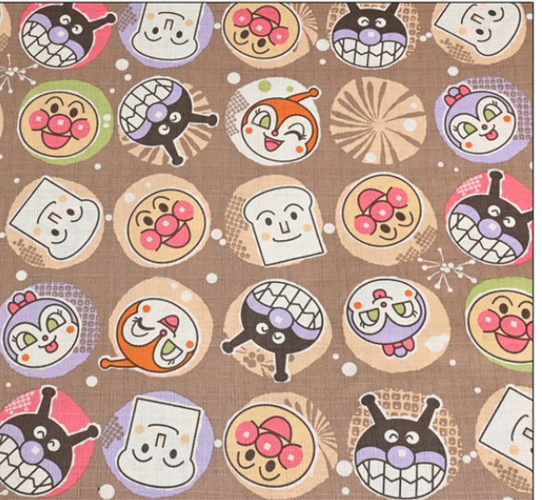 Cute Cartoon Anpanman Cotton, Diy Sewing Fabric by Half Yard - Etsy