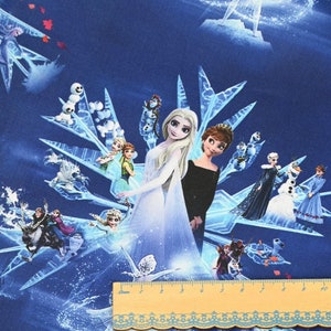 Cute Cartoon Frozen Cotton, Diy Sewing Fabric - Etsy
