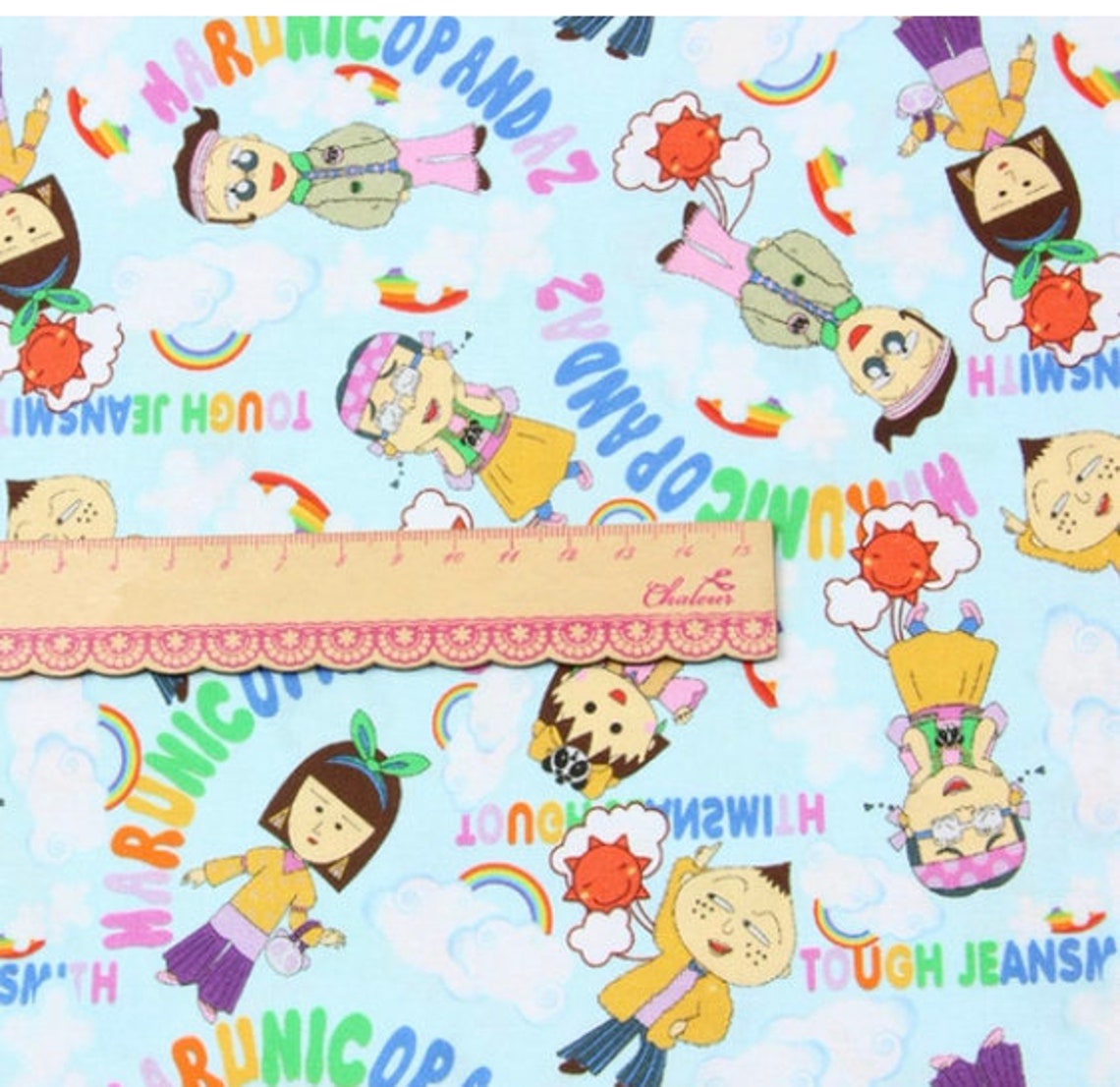 Cute Cartoon Chibi Maruko Cotton, Diy Sewing Fabric by Half Yard - Etsy