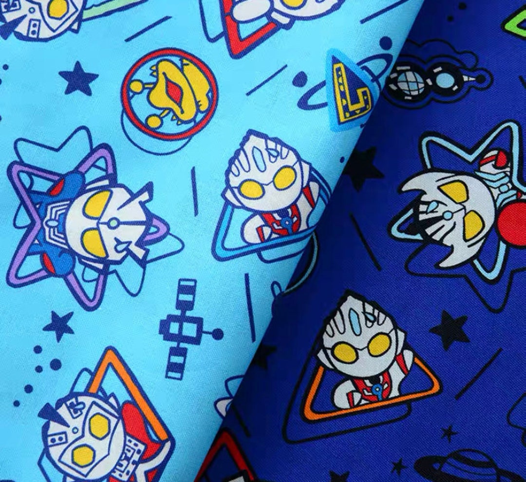 Cute Cartoon Ultraman Cotton, Diy Sewing Fabric - Etsy