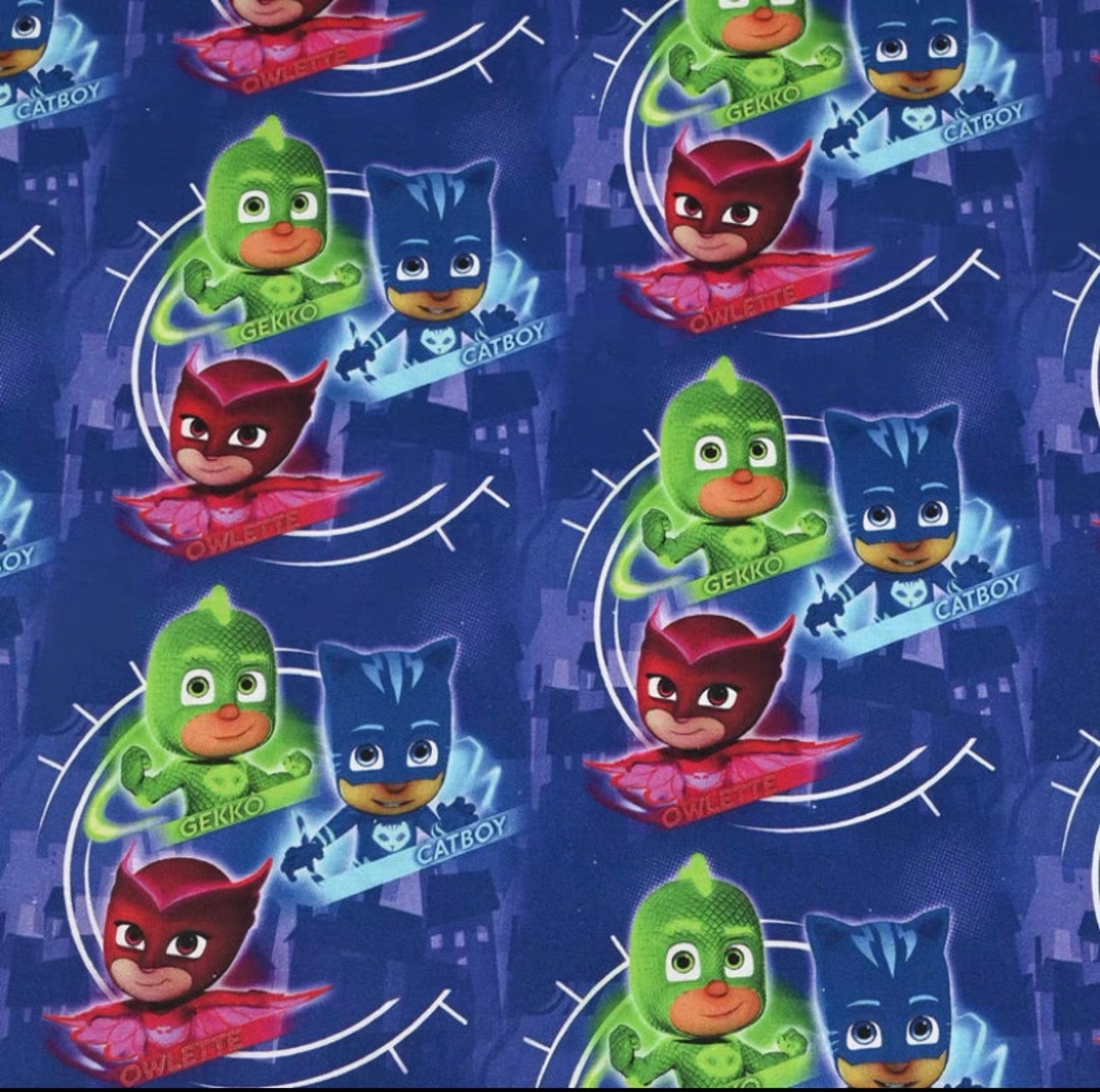 Cute Cartoon Catboy, Gekko, Owlette, Diy Sewing Fabric - Etsy