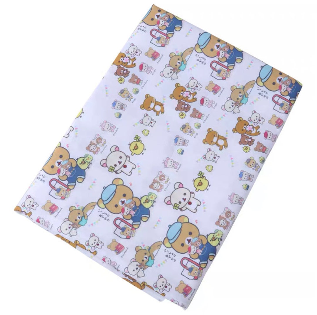 Cute Cartoon Japanese Rilakkuma Polyester Cotton, Diy Sewing Fabric - Etsy