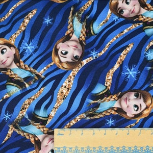 Cute Cartoon Frozen Cotton, Diy Sewing Fabric - Etsy