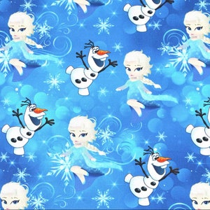 Cute Cartoon Frozen Cotton, Diy Sewing Fabric - Etsy