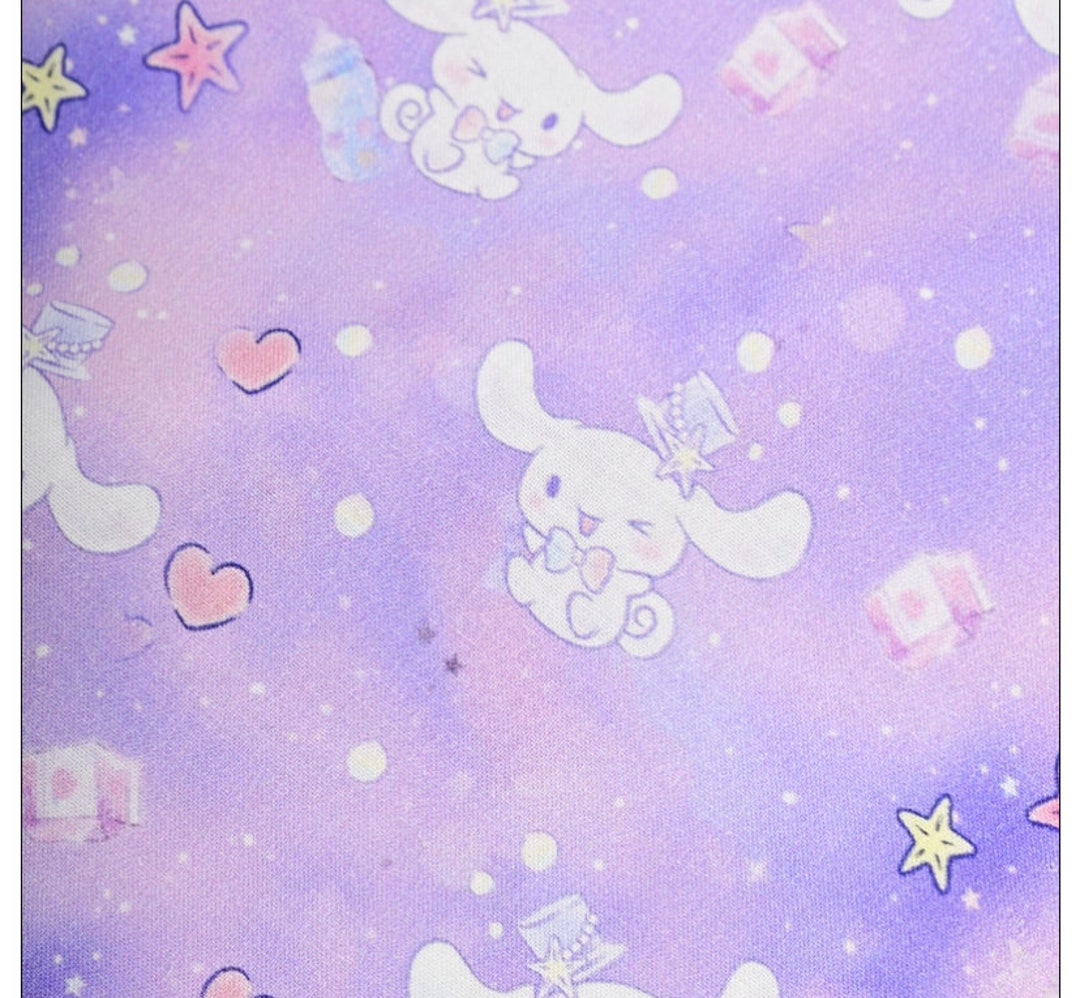 Cute Cartoon Cinnamoroll Cotton, Diy Sewing Fabric by Half Yard - Etsy