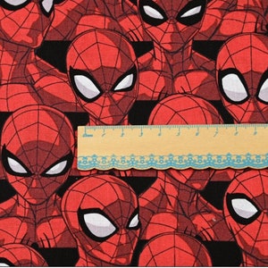 Cute Cartoon Spiderman Cotton, Diy Sewing Fabric by Half Yard - Etsy