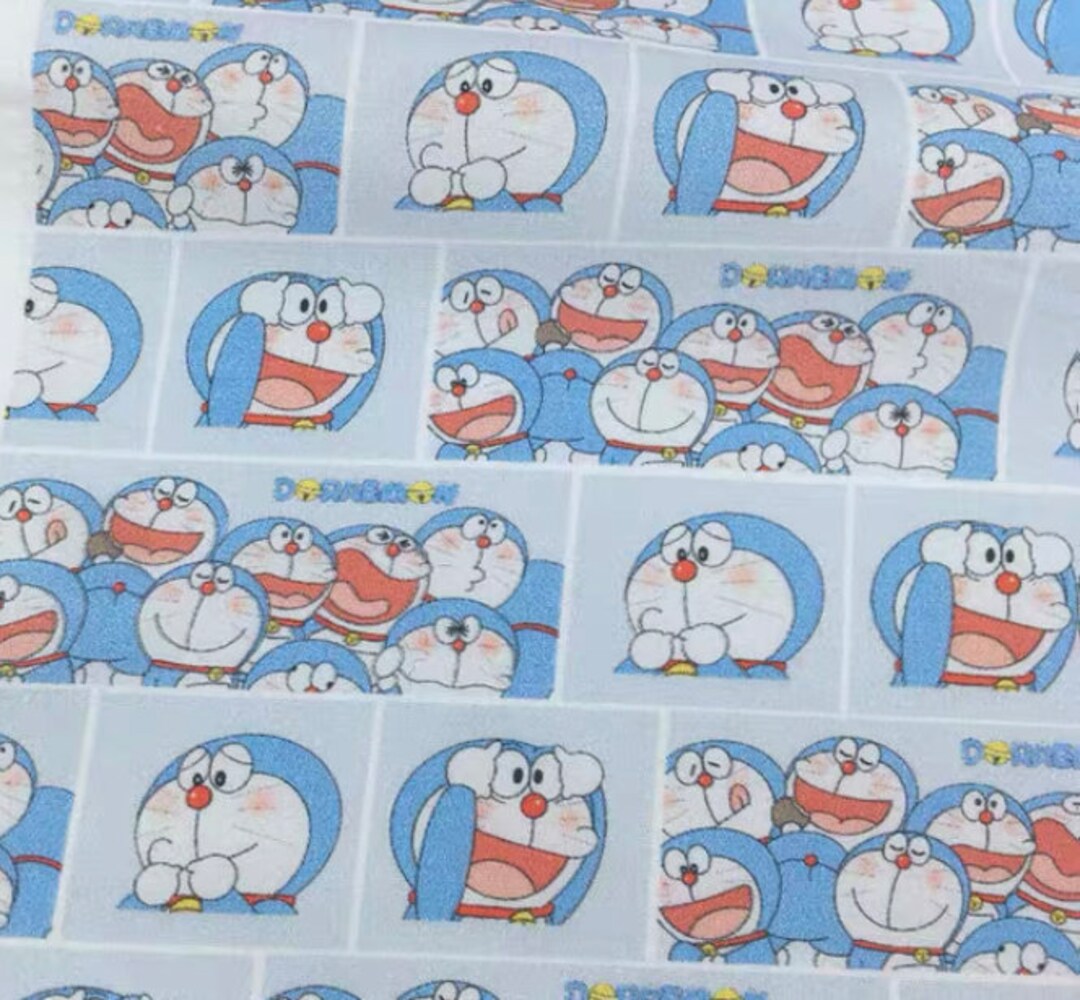 Cute Cartoon Doraemon Cotton, Diy Sewing Fabric by Half Yard - Etsy