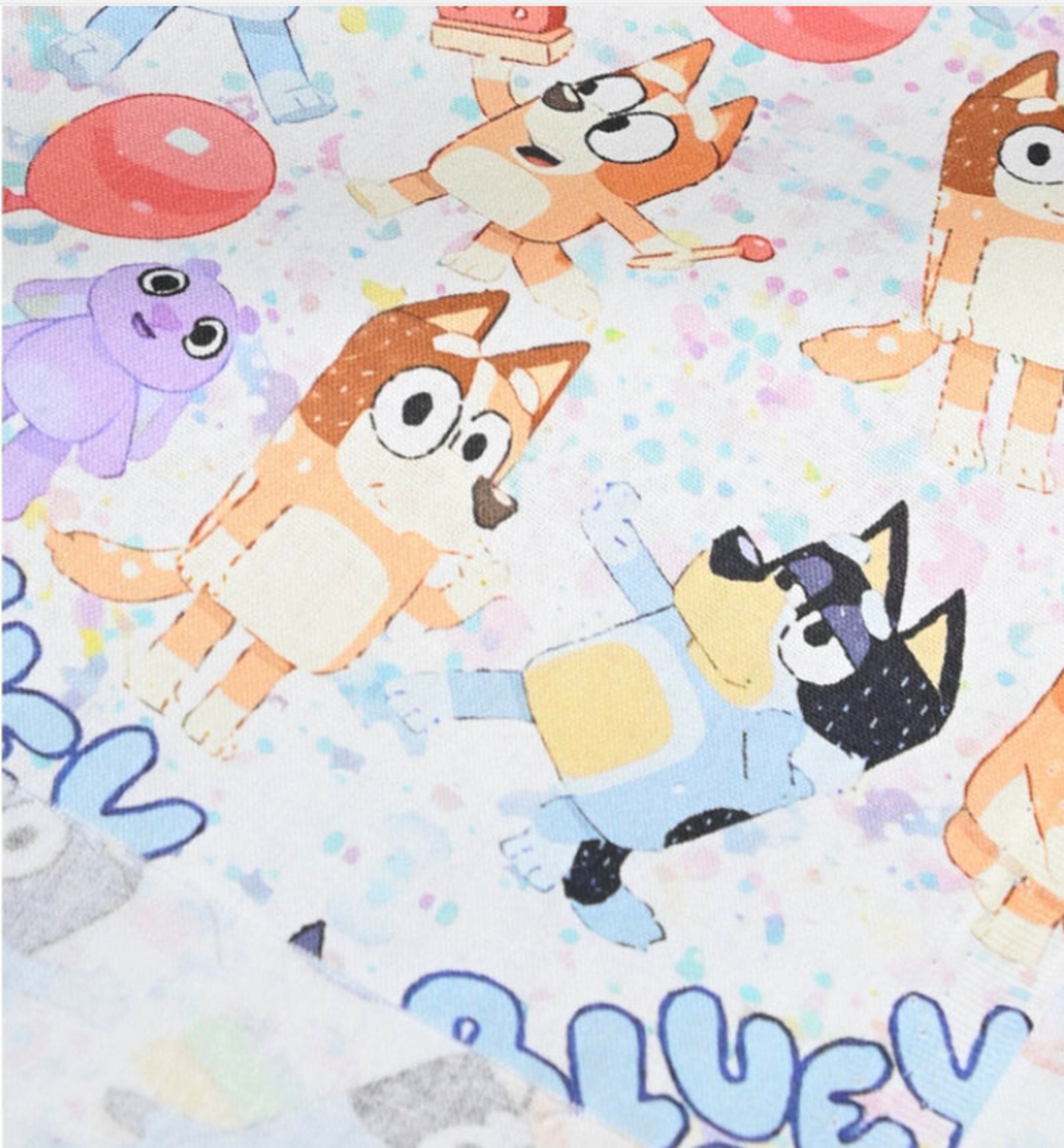 Cute Cartoon Bluey Cotton, Diy Sewing Fabric by Half Yard - Etsy