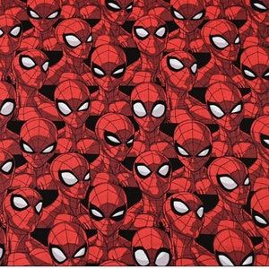 Cute Cartoon Spiderman Cotton, Diy Sewing Fabric by Half Yard - Etsy