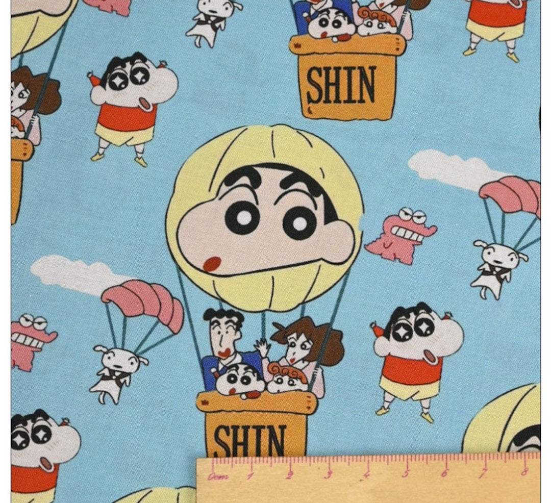 Cute Cartoon Crayon Shin Chan Cotton, Diy Sewing Fabric - Etsy