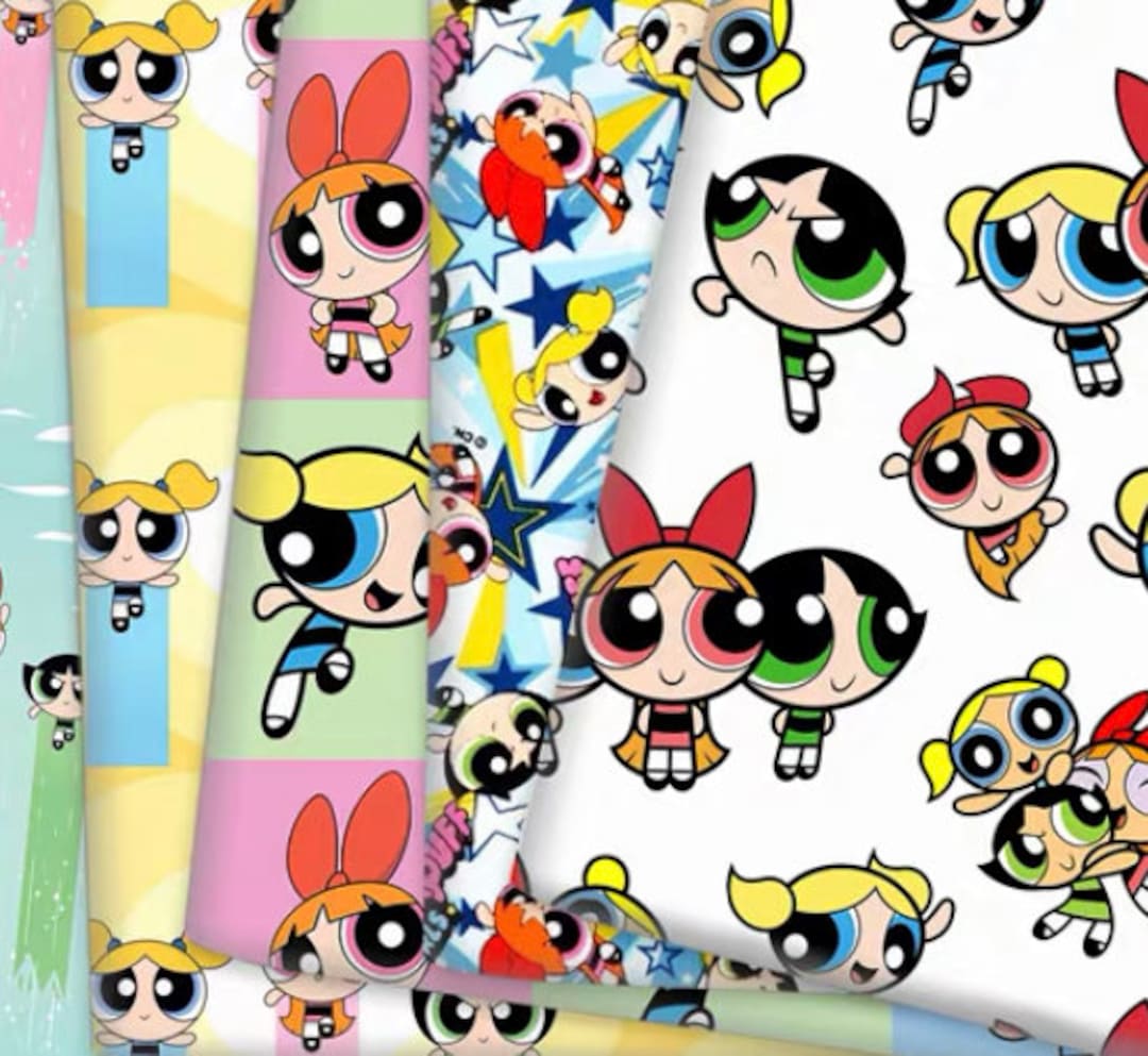 Cute Powerpuff Girl Polyester Cotton, Diy Sewing Fabric - Etsy