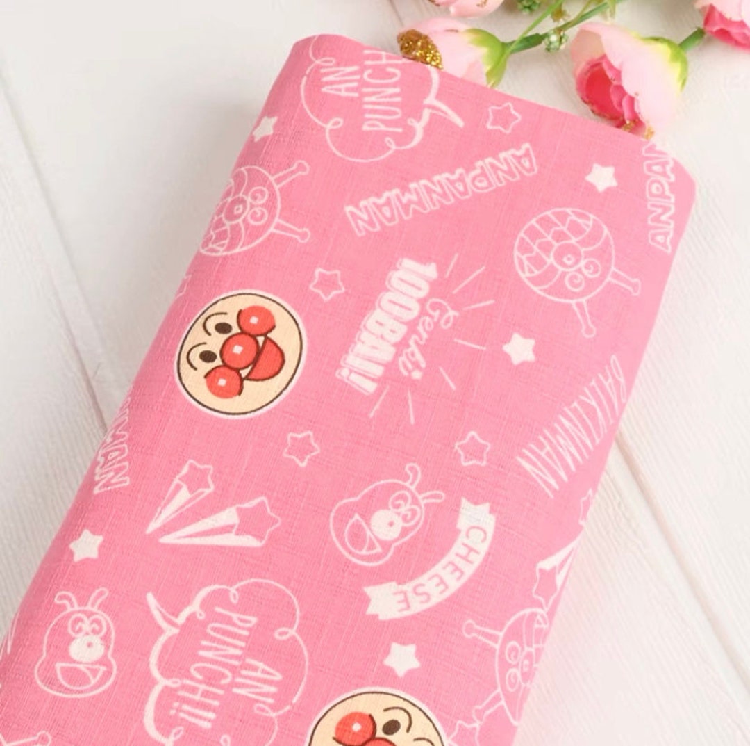 Cute Cartoon Anpanman Cotton, Diy Sewing Fabric by Half Yard - Etsy