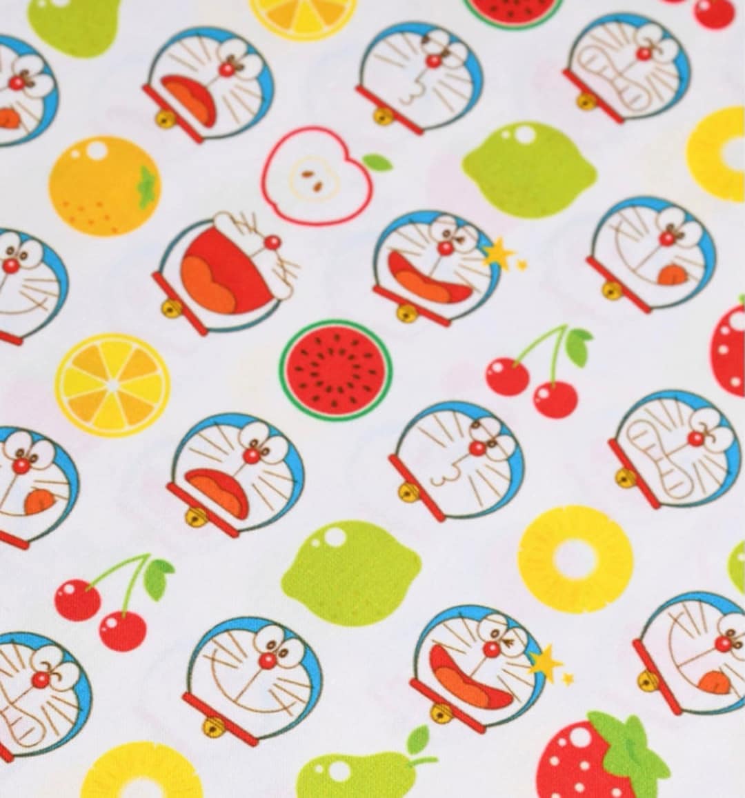 Cute Cartoon Doraemon Cotton, Diy Sewing Fabric by Half Yard - Etsy