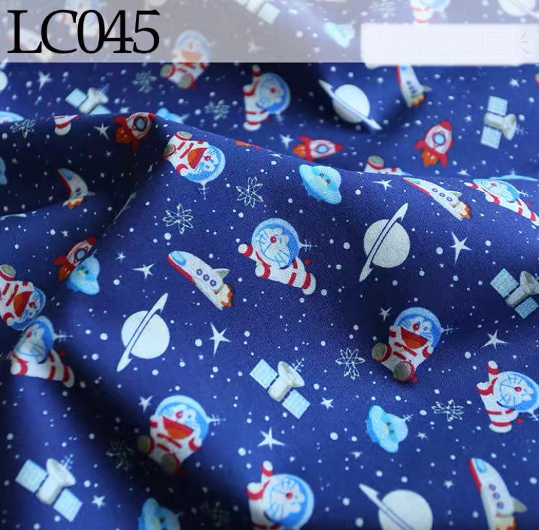Cute Cartoon Doraemon Cotton, Diy Sewing Fabric - Etsy