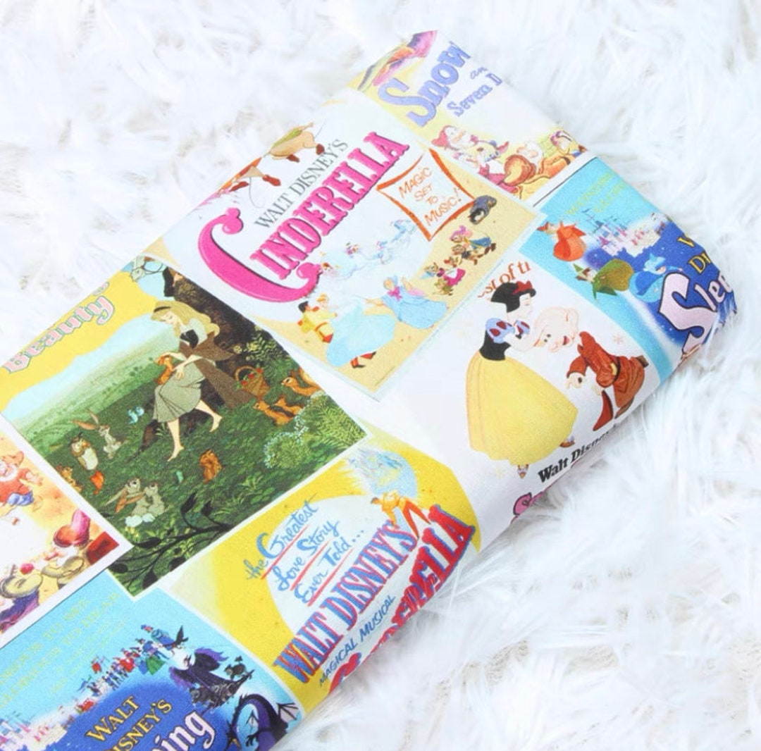Cute Cartoon Cinderella Cotton, Diy Sewing Fabric by Half Yard - Etsy
