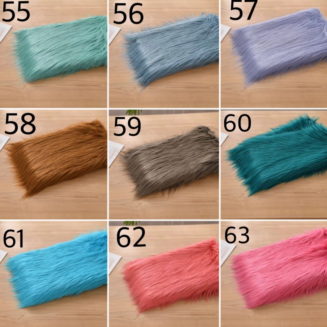 Long Hair Plush , 9cm Long Fluffy Fabric, Teddy Making Faux Fur , Diy ...