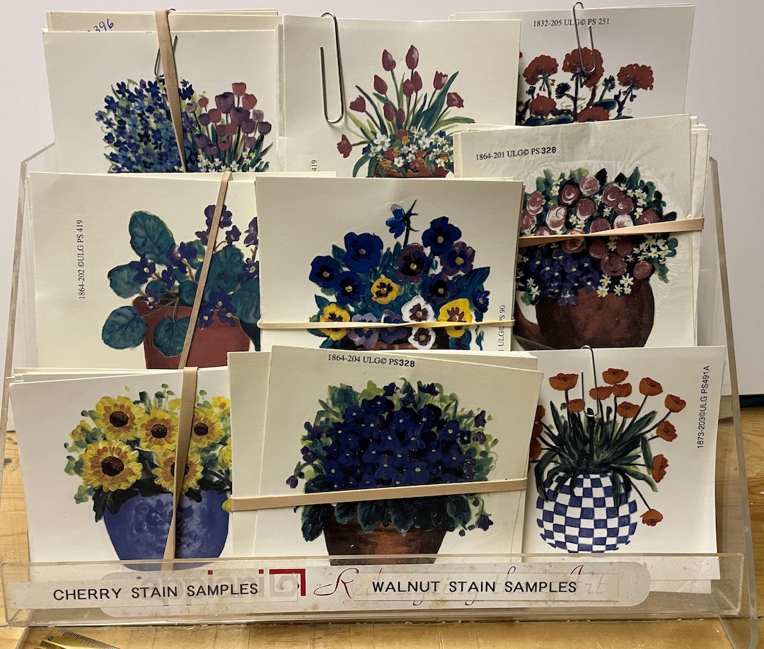 CERAMIC "waterslide Decals" Choose Any 5pcs of These ( Aprox. 3-1/2 ...