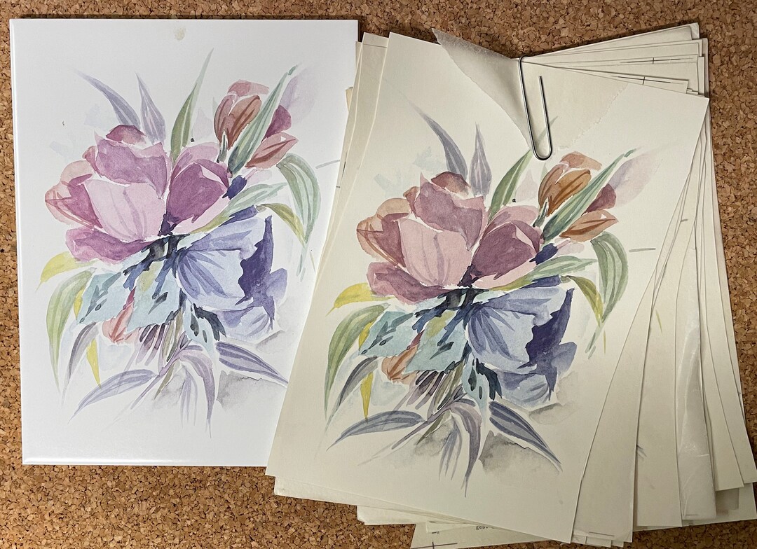 5x7 Floral Bouquet Ceramic Waterslide Decals - Etsy