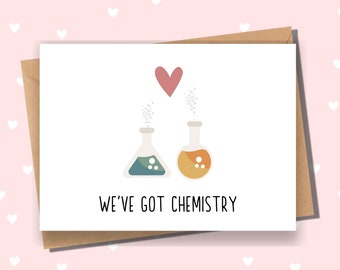 Chemistry Valentine Card - Etsy