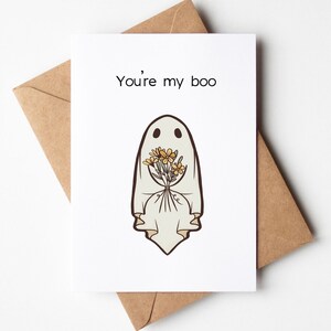 You're My Boo Greeting Card| Fun Halloween Card| Love Card| Adorable ...