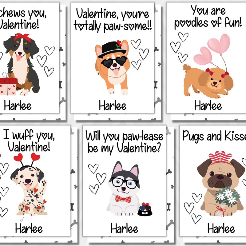 Dog Valentine Card - Etsy