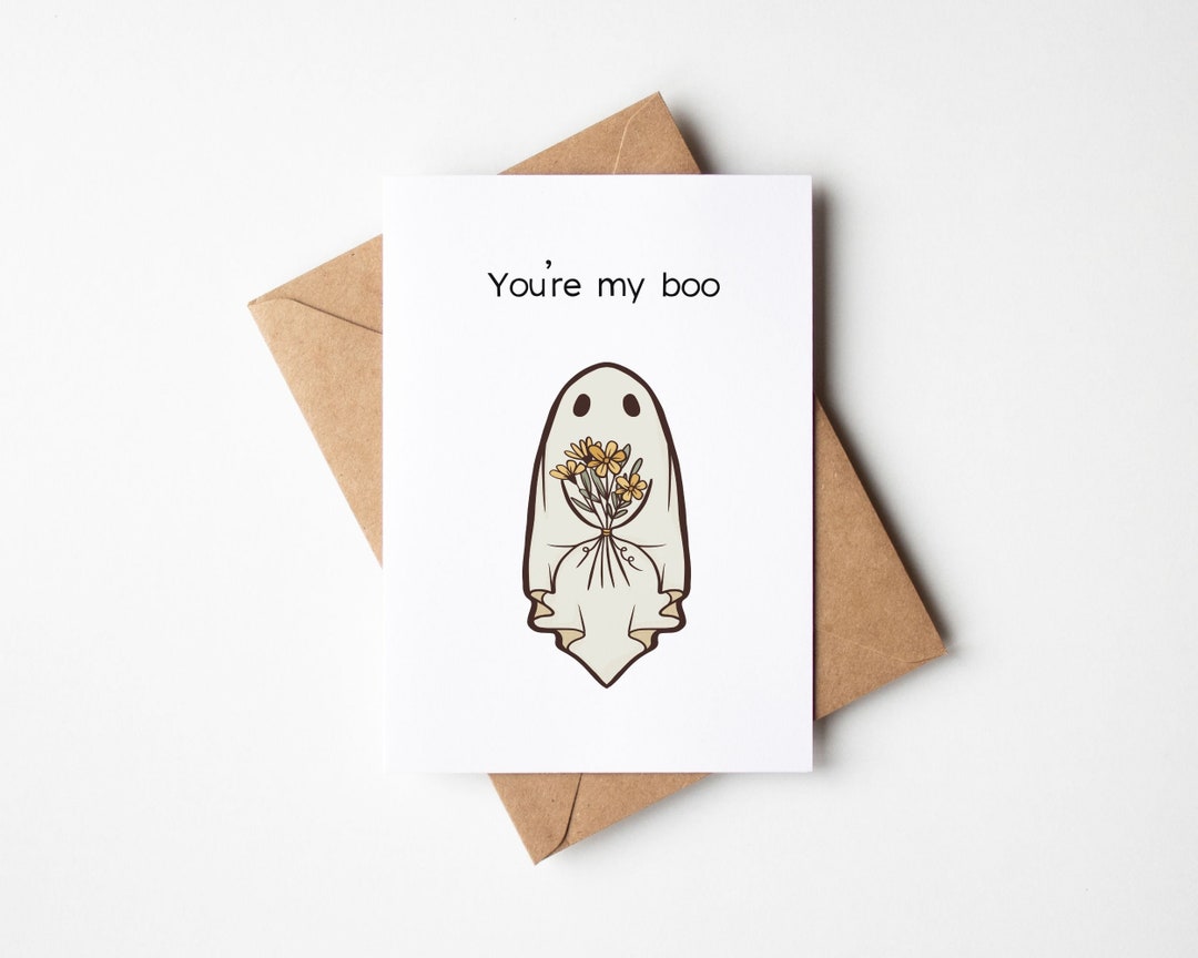 You're My Boo Greeting Card| Fun Halloween Card| Love Card| Adorable ...