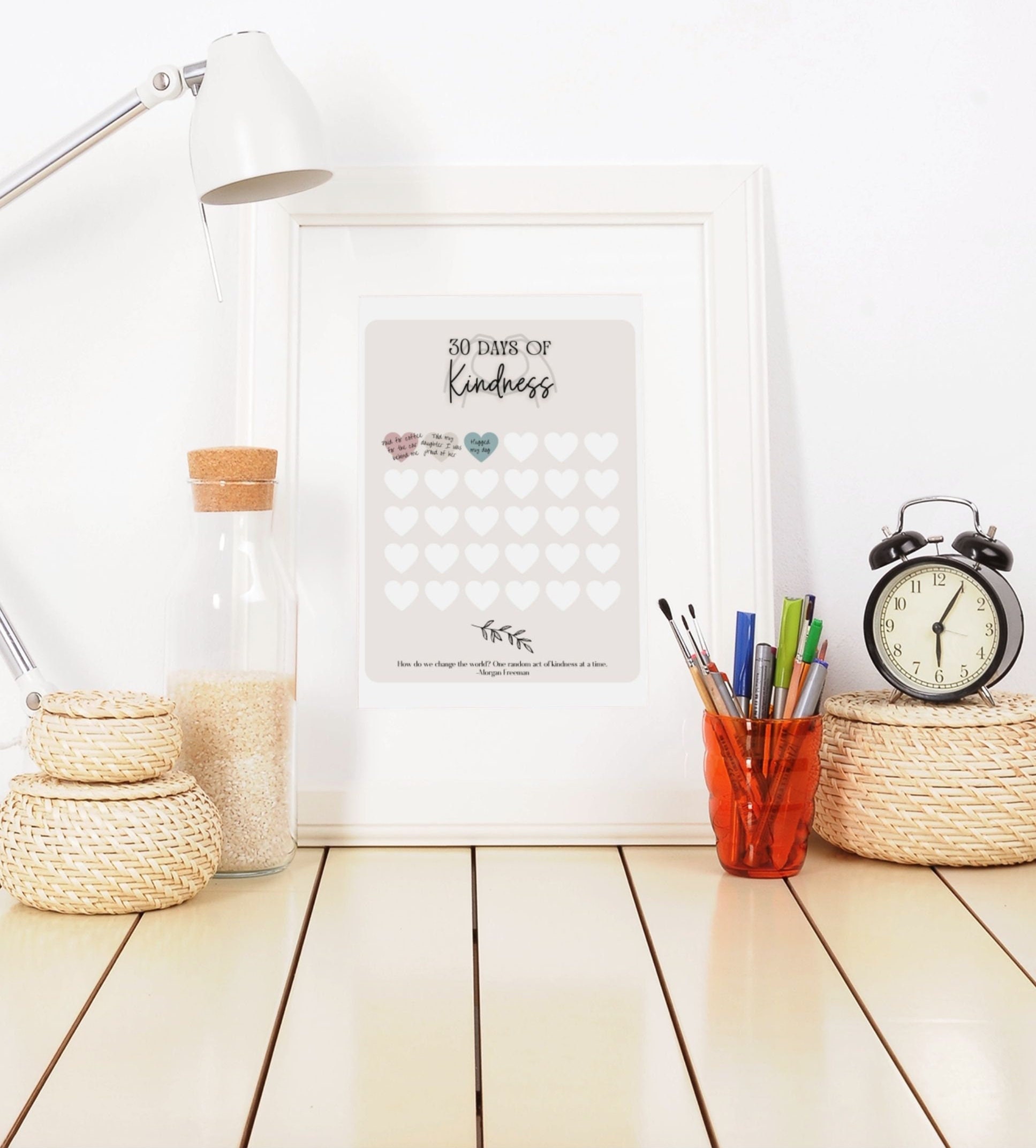 30 Day of Kindness Habit Tracker Sheets 30-day Challenge 30 Day Habit ...