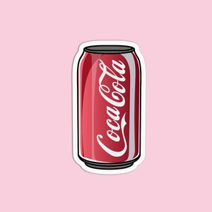 Coca Cola Raised Spot Uv Textured Vinyl Waterproof Stickers - Etsy