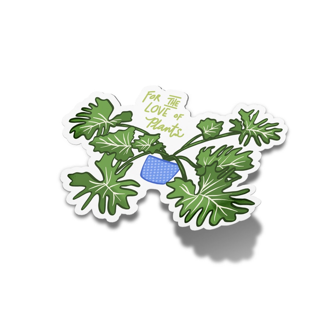 Monstera Cute Plant Stickers Uv Textured Vinyl Waterproof Stickers - Etsy