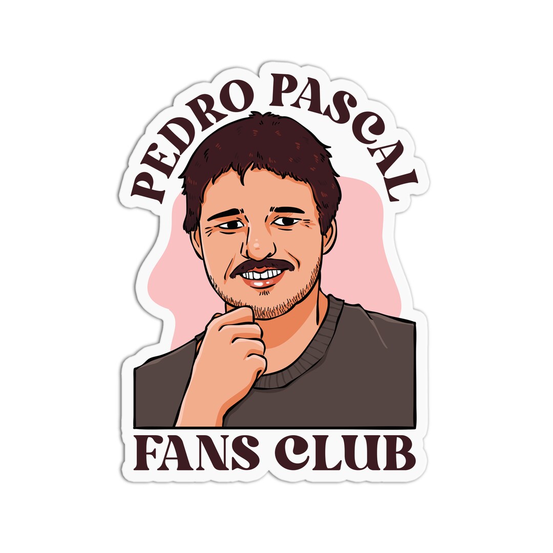 Pedro Pascal Fans Club Pedro Pascal Stickers Raised Spot Uv Textured ...